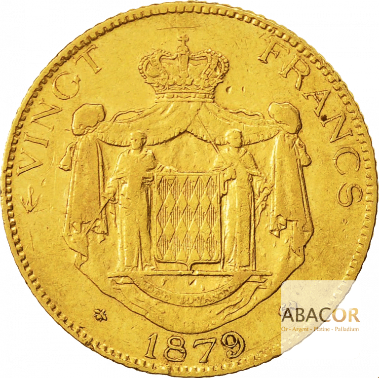 20 Francs Or Charles III de Monaco 1878 & 1878 | Cours et Cotation ...