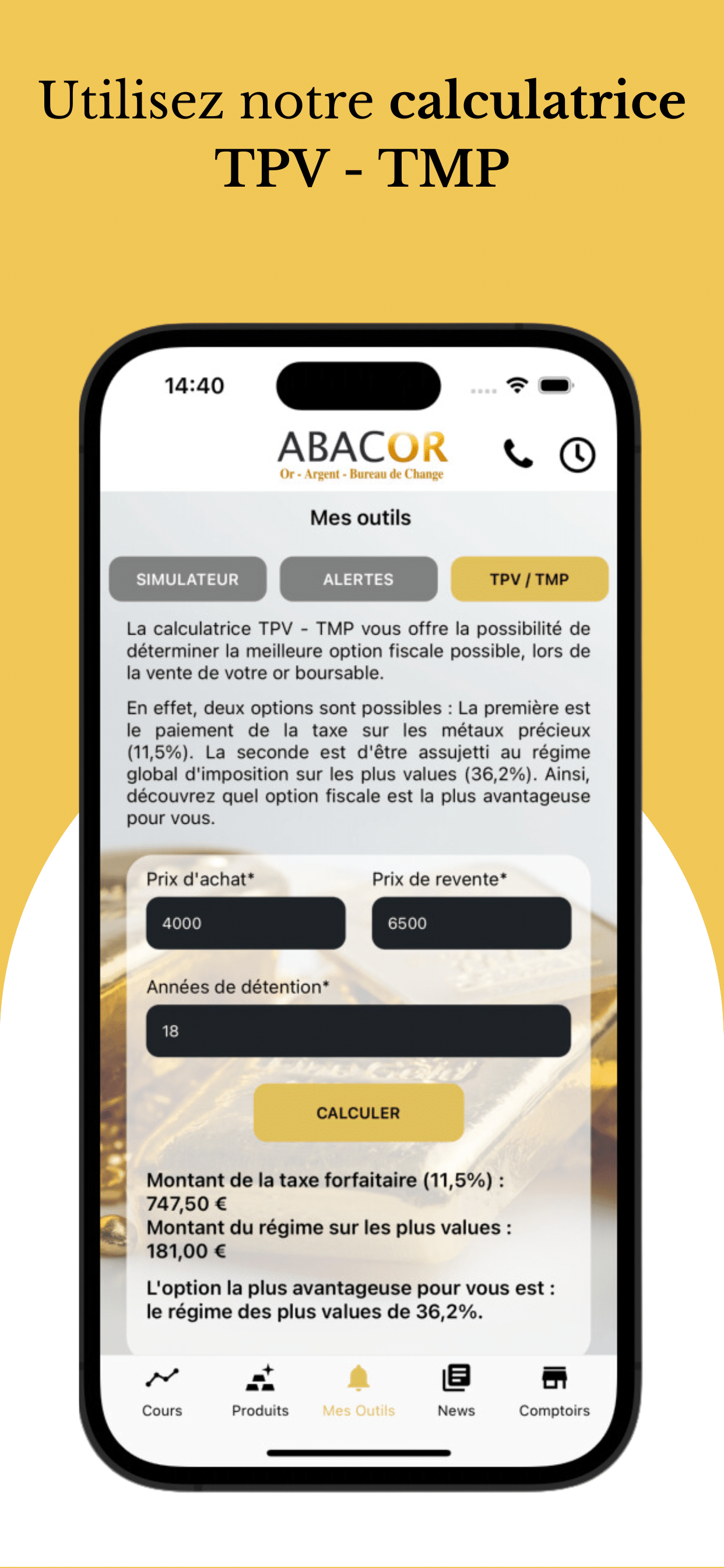 Cours de l'Or en temps réel | Prix de l'or boursable (Lingot Pièce Or)