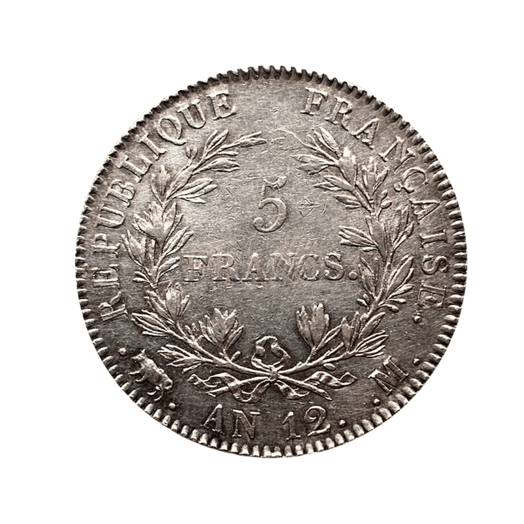 Pièce 5 Francs Napoléon Empereur An12